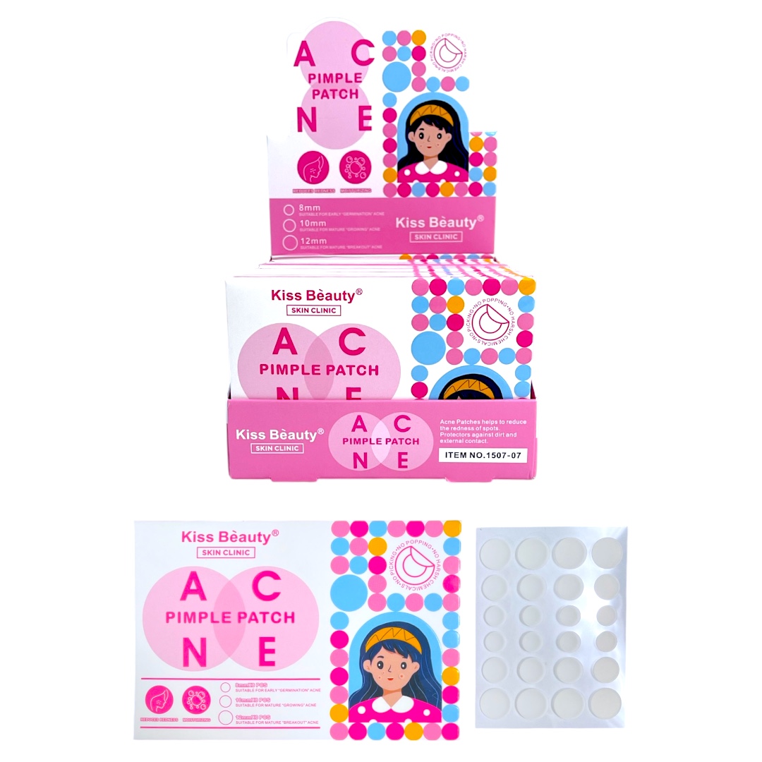 PARCHE ANTI ACNÉ KISS BEAUTY 150707 (BOX X 48 UNIDADES) | Paulis Makeup